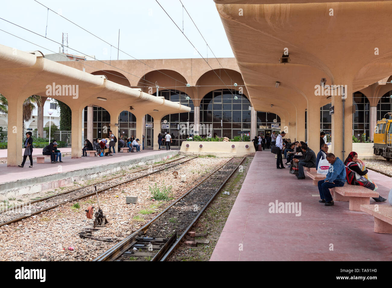 MONASTIR, TUNISIA, AFRICA-CIRCA MAY, 2012: Monastir key middle station ...