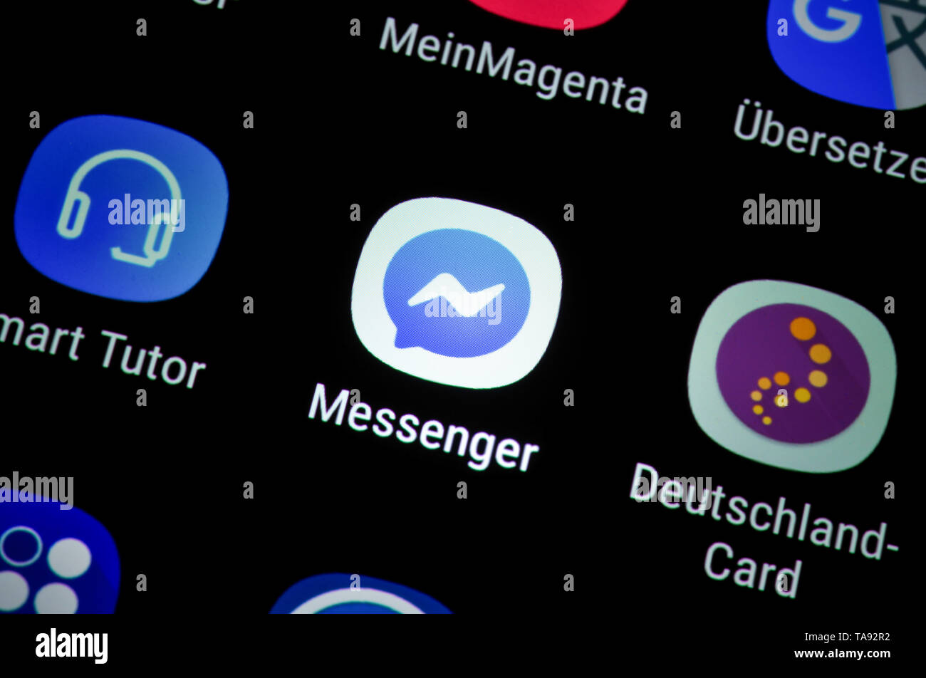 Smartphone, display, ext., messenger, Display, App, Messenger Stock ...