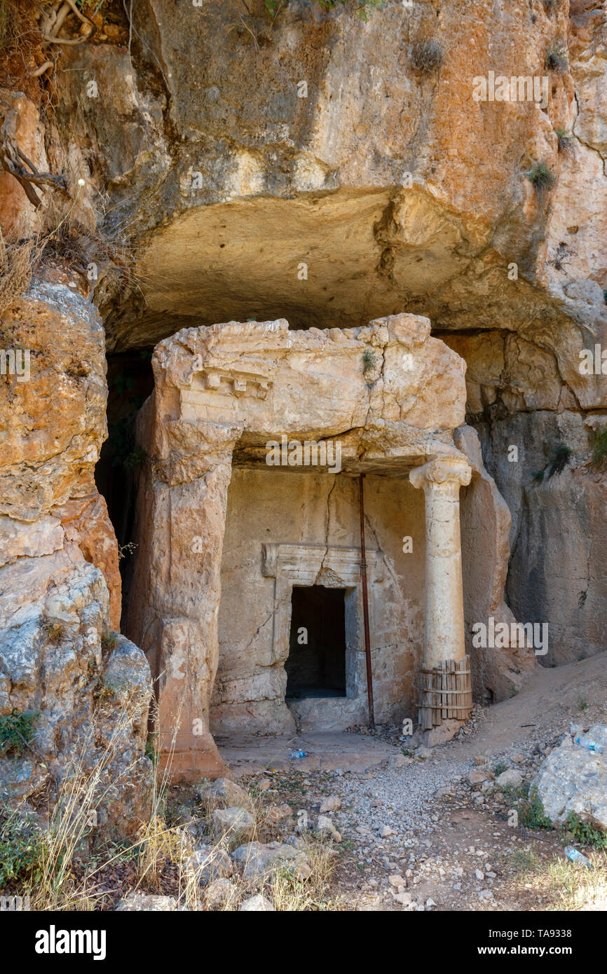 Lycian rock tomb, Akyaka, Mugla, Turkey Stock Photo - Alamy