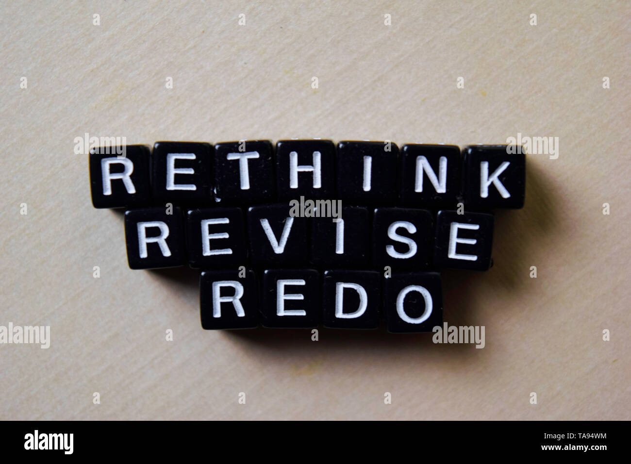 Rethink button hi-res stock photography and images - Alamy