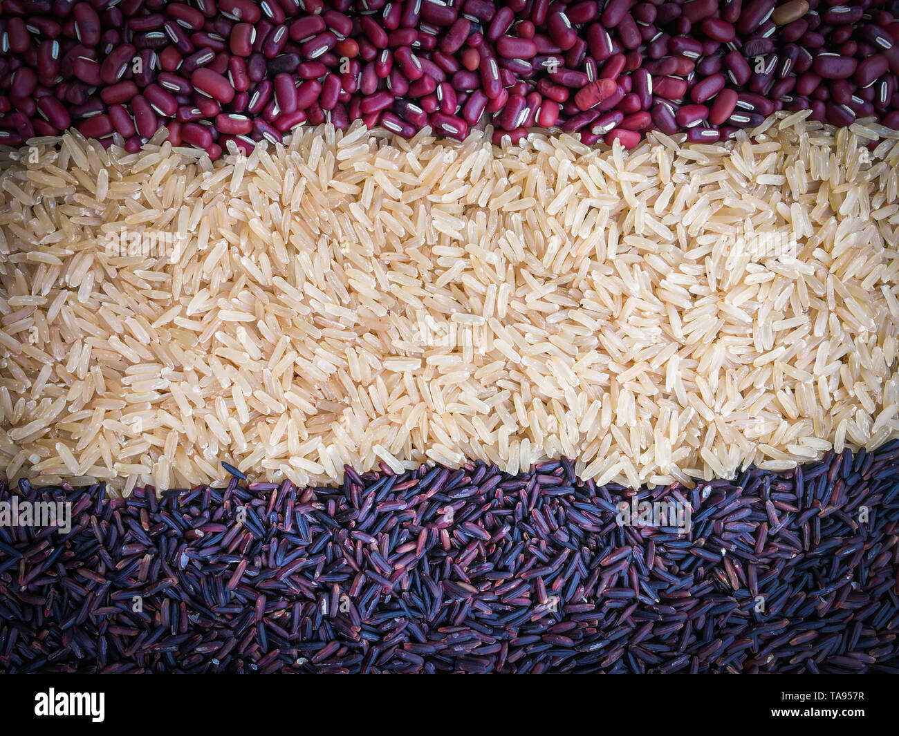 rice background / Thai Rice riceberry agricultural produce with rice ...