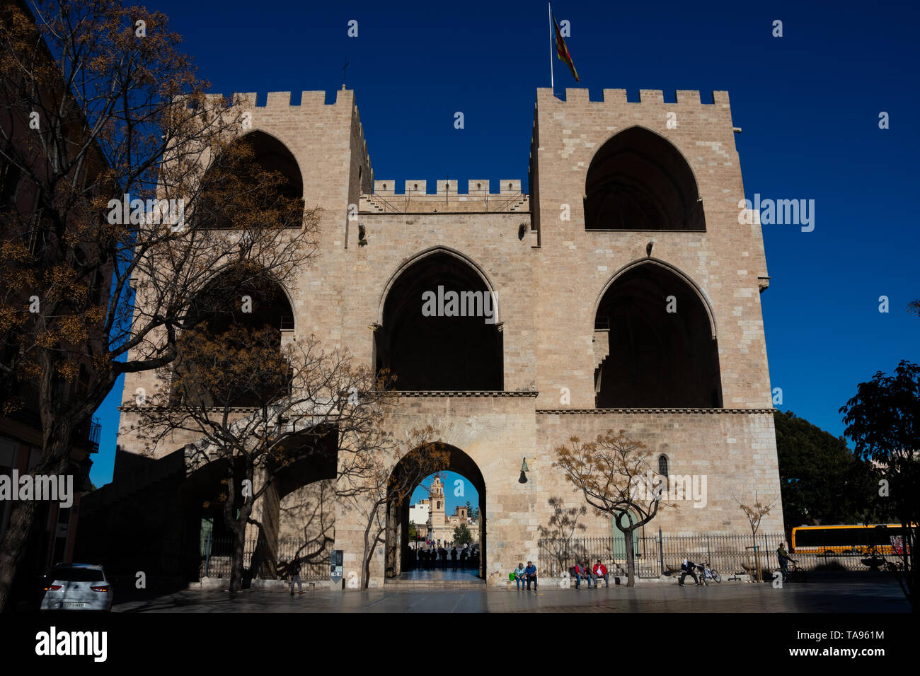 Valencian tower torre serranos hi-res stock photography and images - Alamy