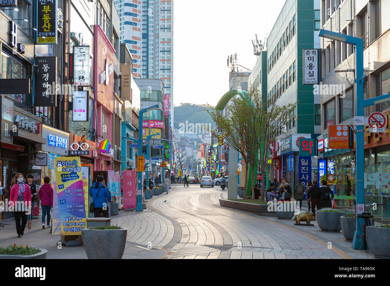 Nampodong shopping street near Busan International Film Festival (BIFF ...
