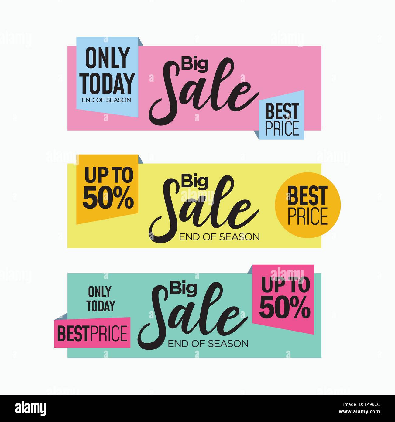 Online fashion ad template Cut Out Stock Images & Pictures - Alamy