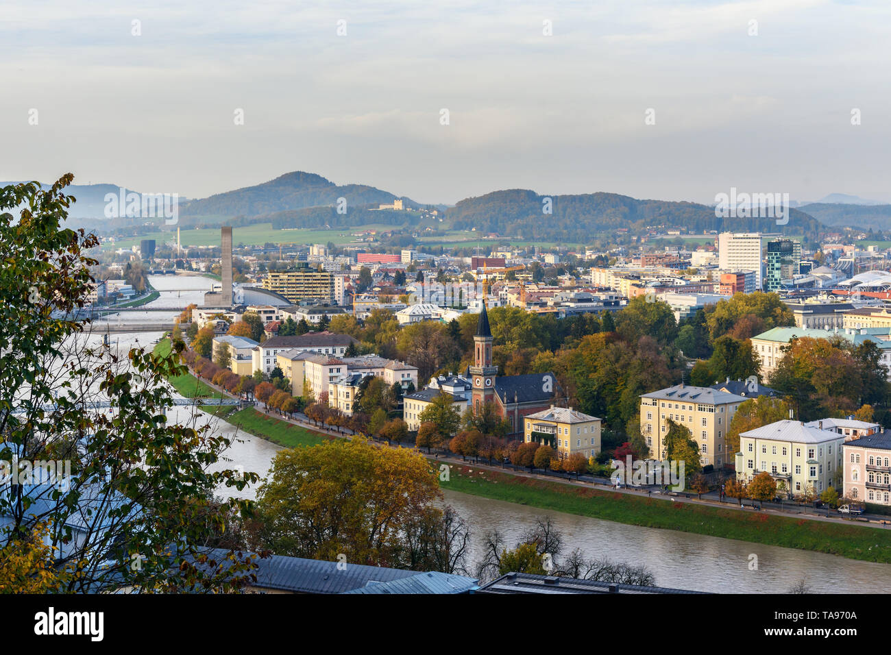 Monchsberg mountain hi-res stock photography and images - Alamy