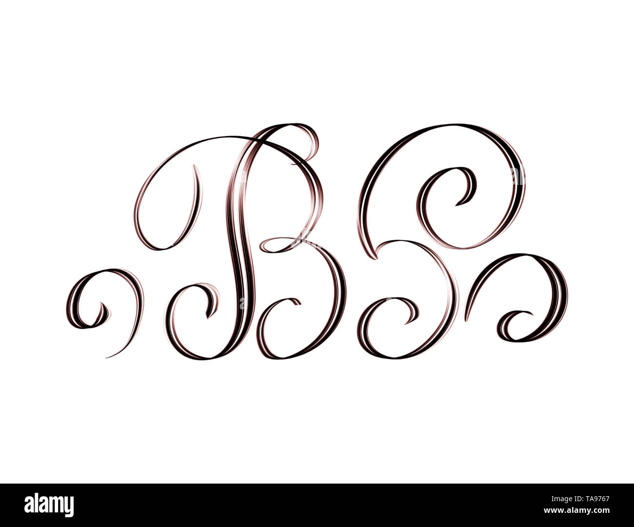 Fancy Calligraphy Letter B