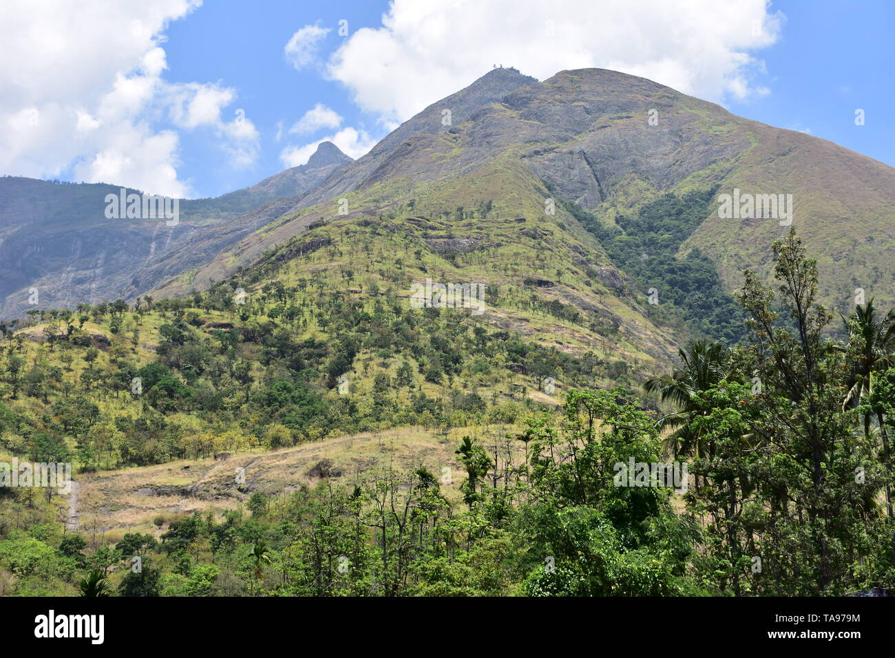 The Kurangani Hills near Bodinayakkanur in Theni district Stock Photo ...