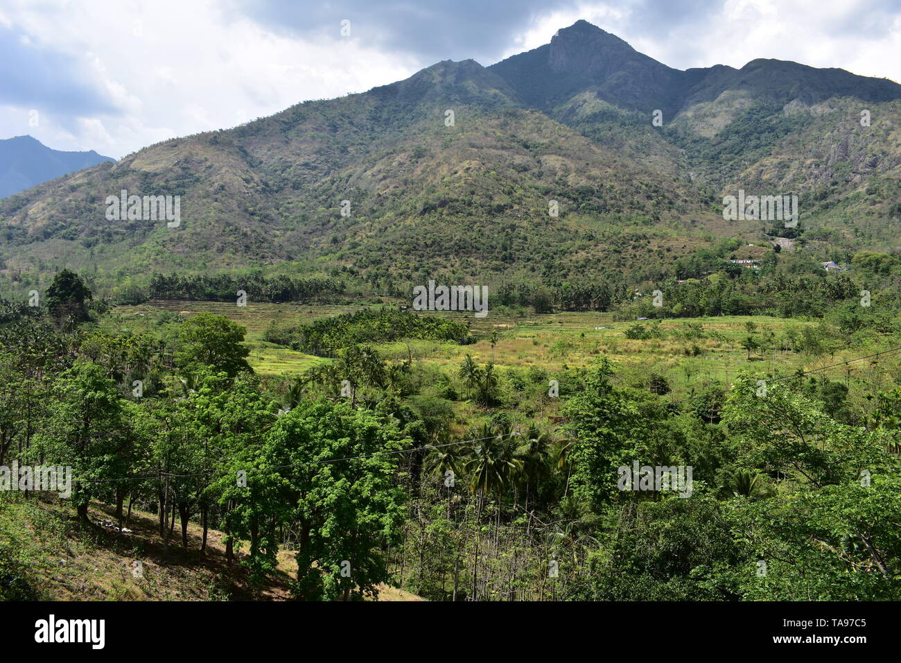 The Kurangani Hills near Bodinayakkanur in Theni district Stock Photo ...