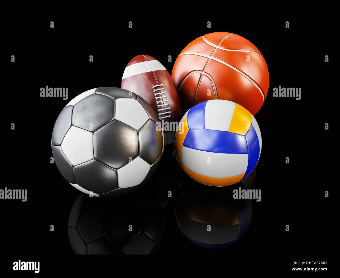 Bright colored golf balls hi-res stock photography and images - Alamy