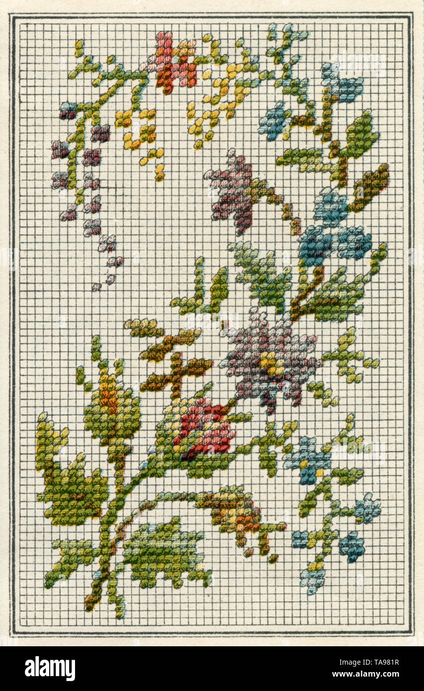 Needlework flower hi-res stock photography and images - Alamy