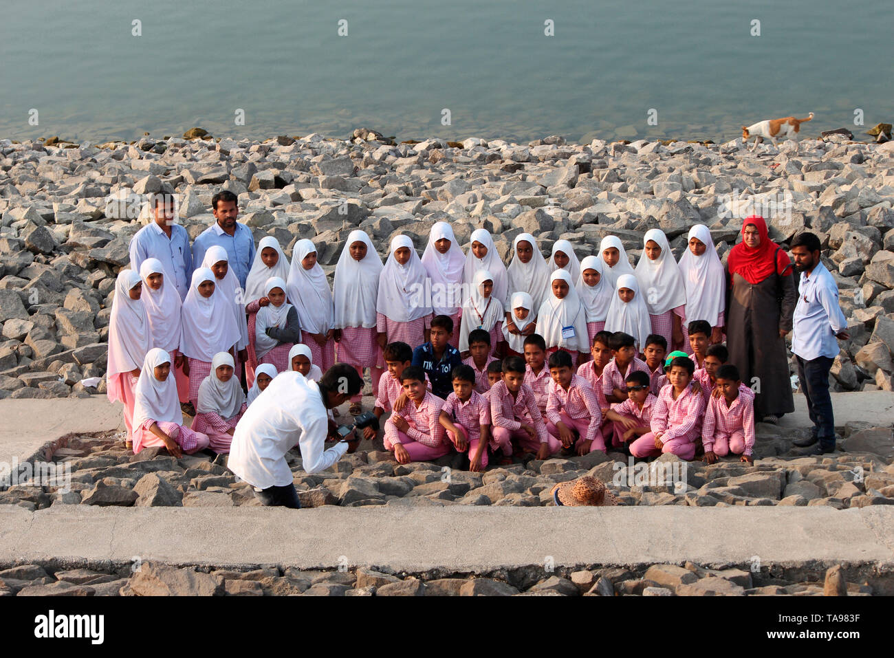 PAITHAN, AURANGABAD, MAHARASHTRA, February 2019, Photographer taking ...
