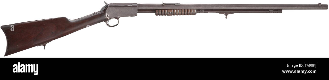 A Winchester Model 1890 Slide Action Rifle Cal..22, no. 235321. Rough ...