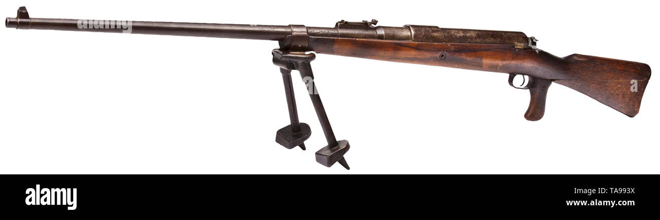 A Mauser tank rifle M 1918, with fork support Cal. 13 x 92 HR, no. 5385 ...