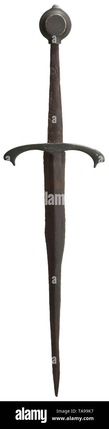 A German or French silver-mounted knight's dagger, circa 1350 Double ...