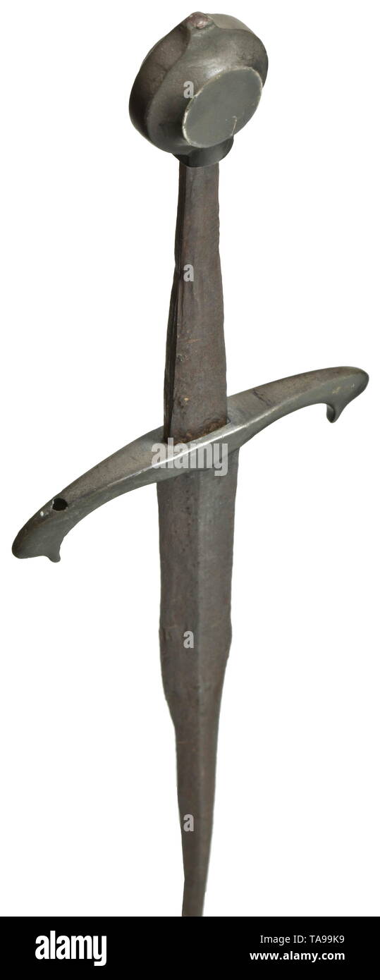 A German or French silver-mounted knight's dagger, circa 1350 Double ...