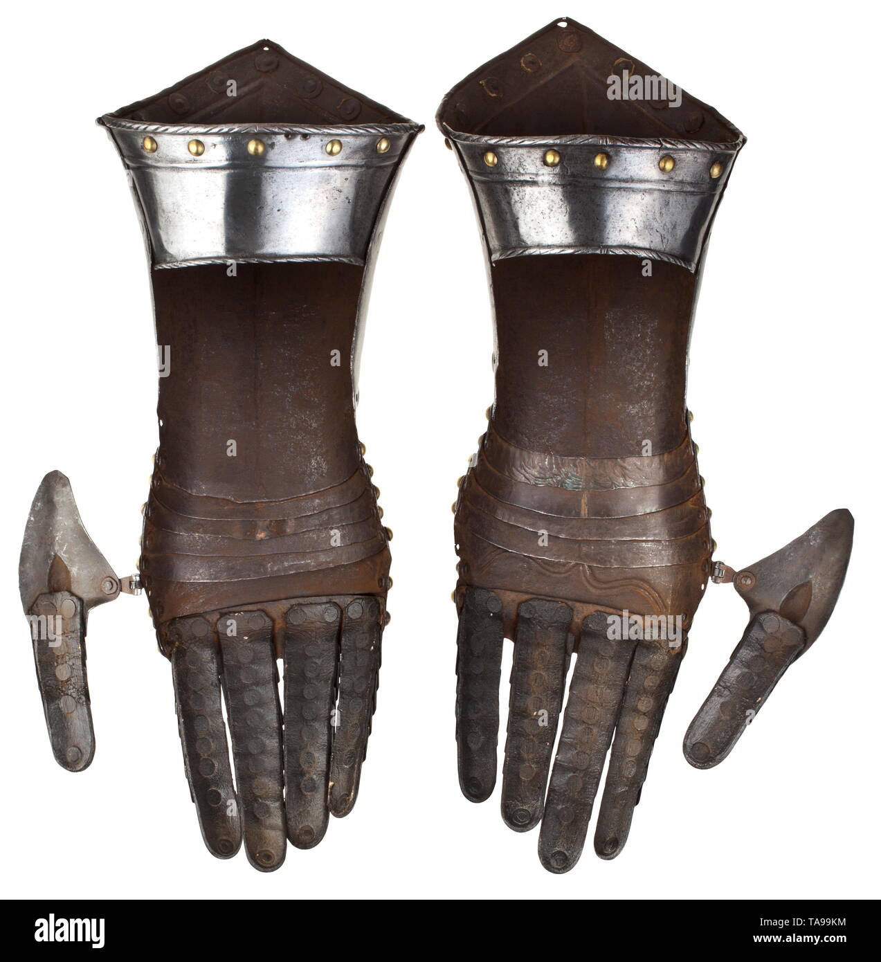 Roped edge and brass rivets Cut Out Stock Images & Pictures - Alamy