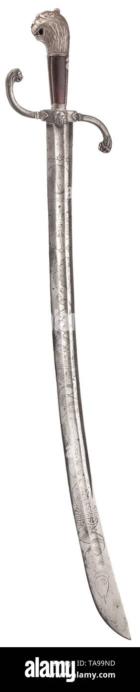 A chiselled Swiss/South German officer's sabre, mid-17th century Sturdy ...