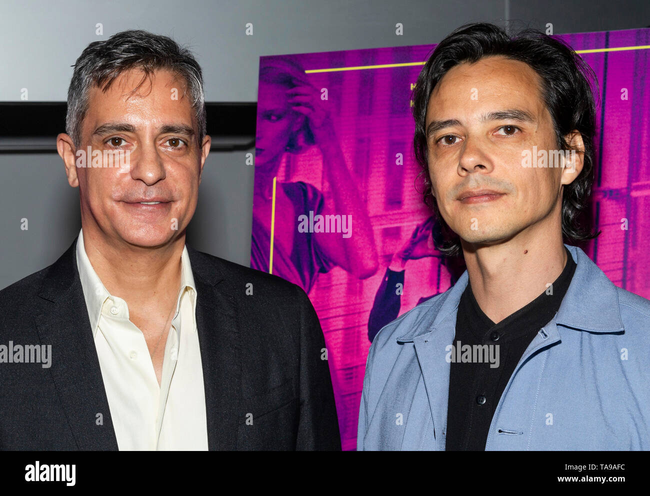 New York, NY - May 22, 2019: Producer Roland Ballester and director ...