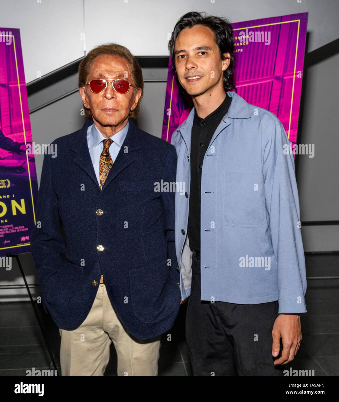 New York, NY - May 22, 2019: Valentino and Frédéric Tcheng attend The ...