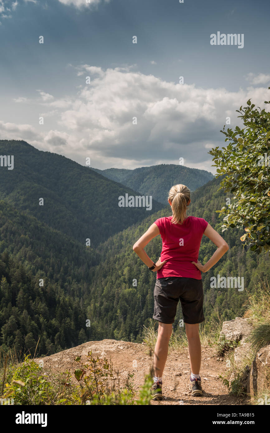 Woman standing viewpoint hi-res stock photography and images - Alamy