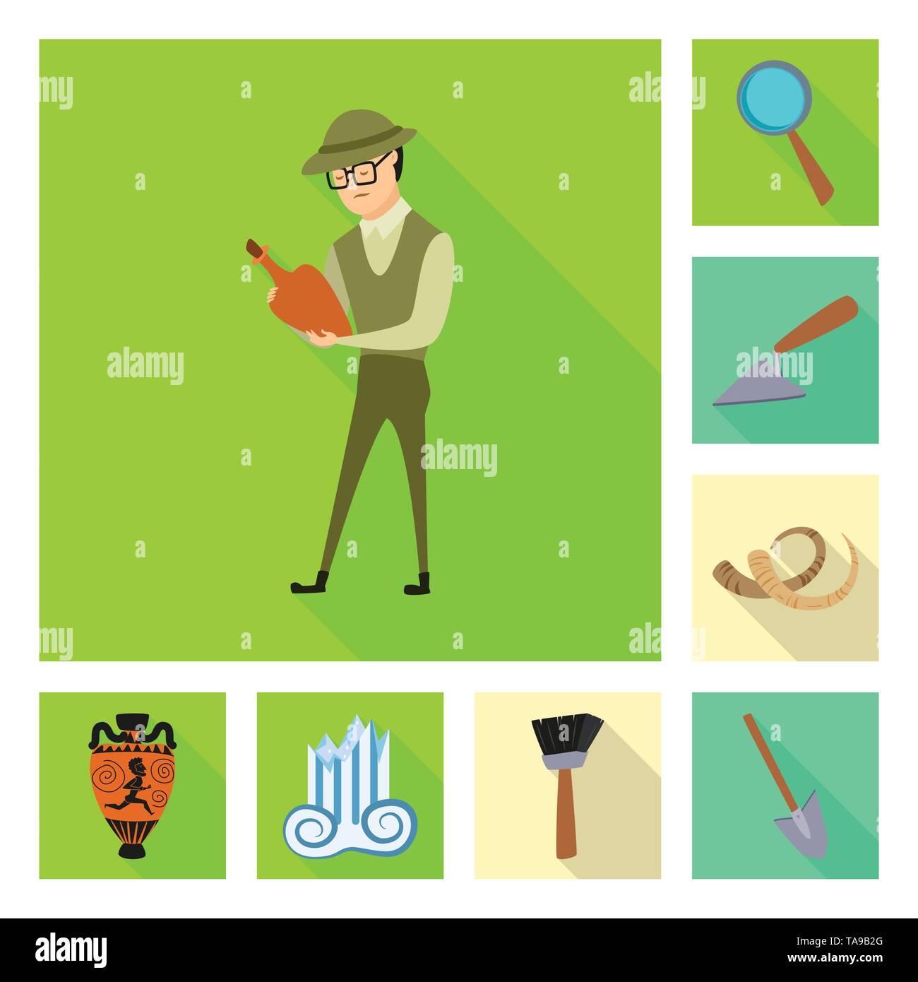 Vector illustration of story and items logo. Collection of story and ...