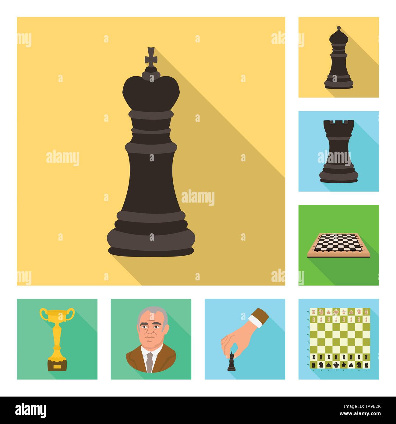 Vector design of checkmate and thin sign. Set of checkmate and target ...