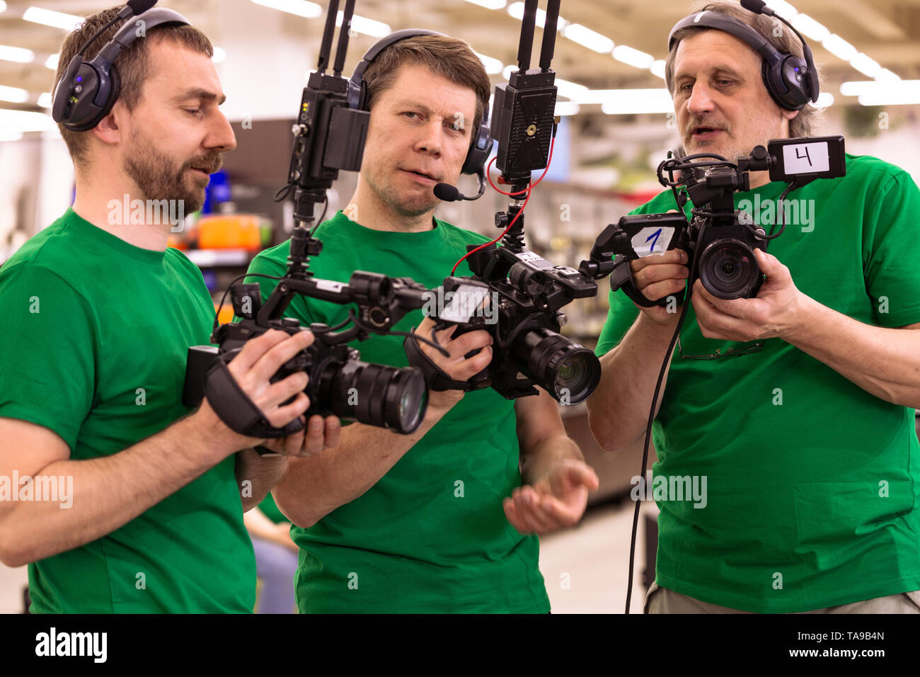 Creating a film set hi-res stock photography and images - Alamy