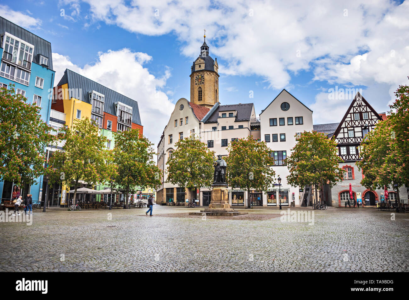 JENA, GERMANY - CIRCA APRIL, 2019: Marktplatz of Jena in Thuringia ...