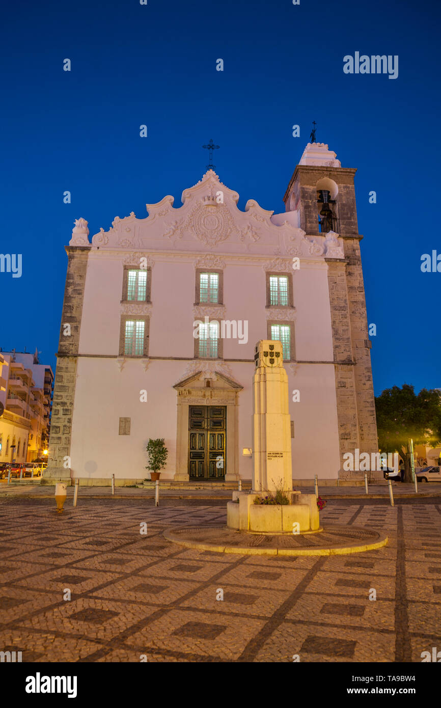 Matriz de Olhao church. Olhao. Faro district. Algarve. Portugal Stock ...