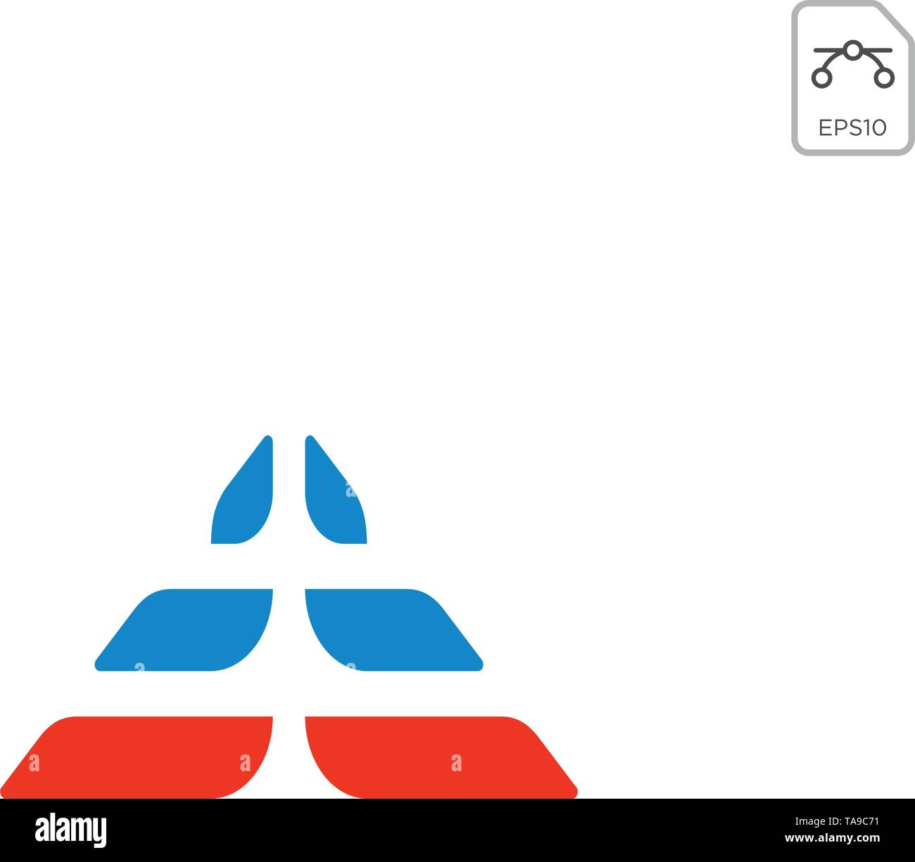 chart logo vector icon abstract design element isolated - vector Stock ...
