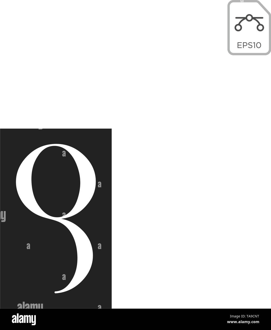 initial g monogram logo for business icon vector isolated - vector ...