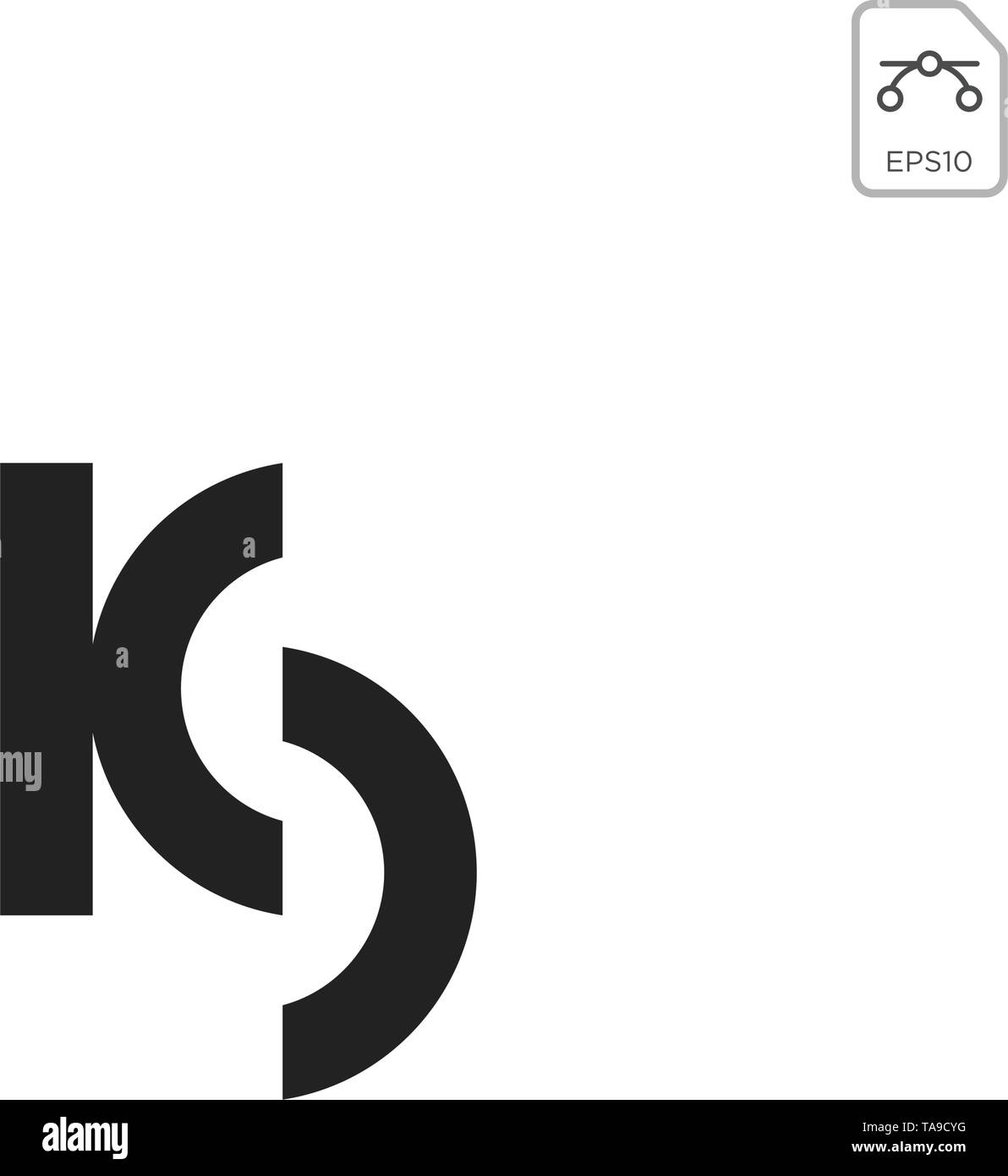 initial KD logo design or icon vector element isolated Stock Vector ...