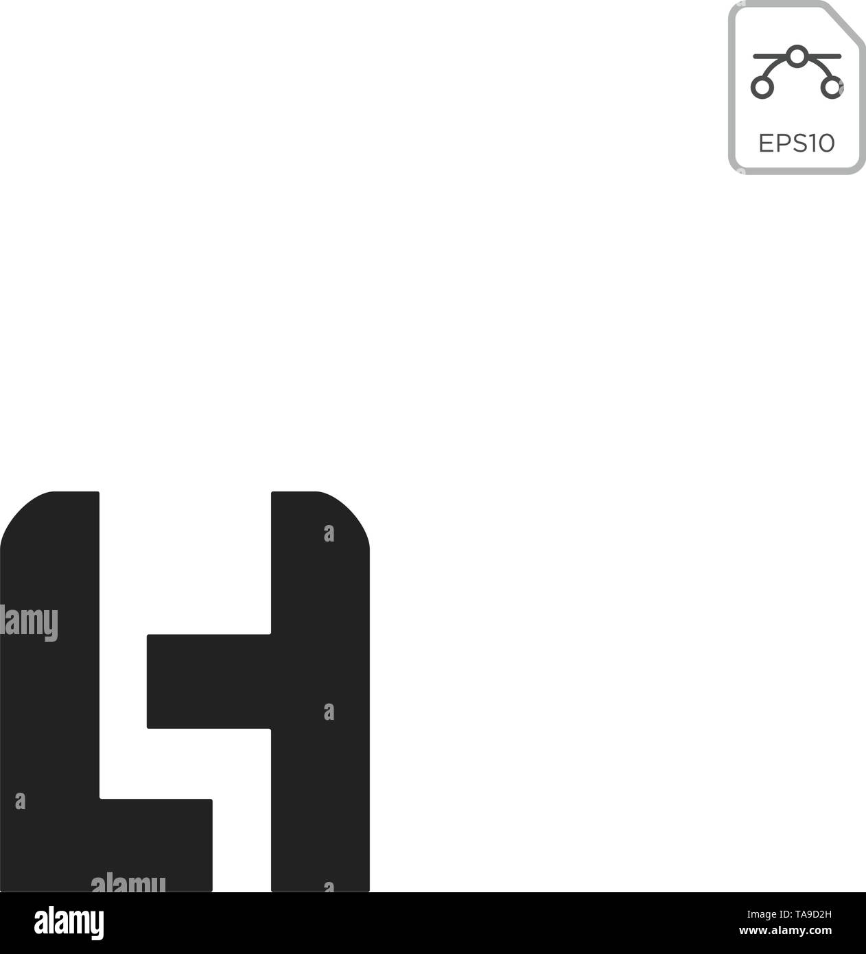 Lh logo design hi-res stock photography and images - Alamy