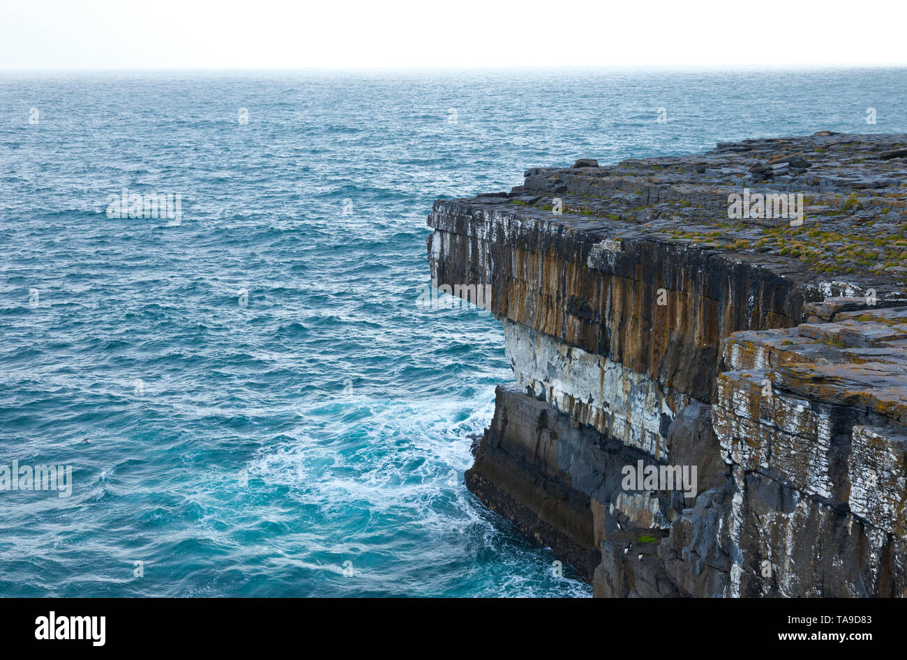 Dún Duchathair - Black Fort Cliffs. Inishmore Island, Aran Islands ...