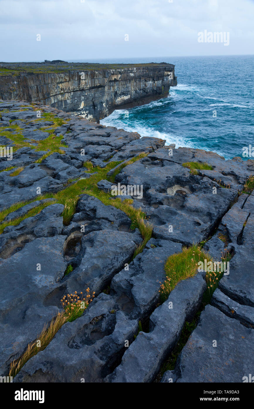 Dún Duchathair - Black Fort Cliffs. Inishmore Island, Aran Islands ...