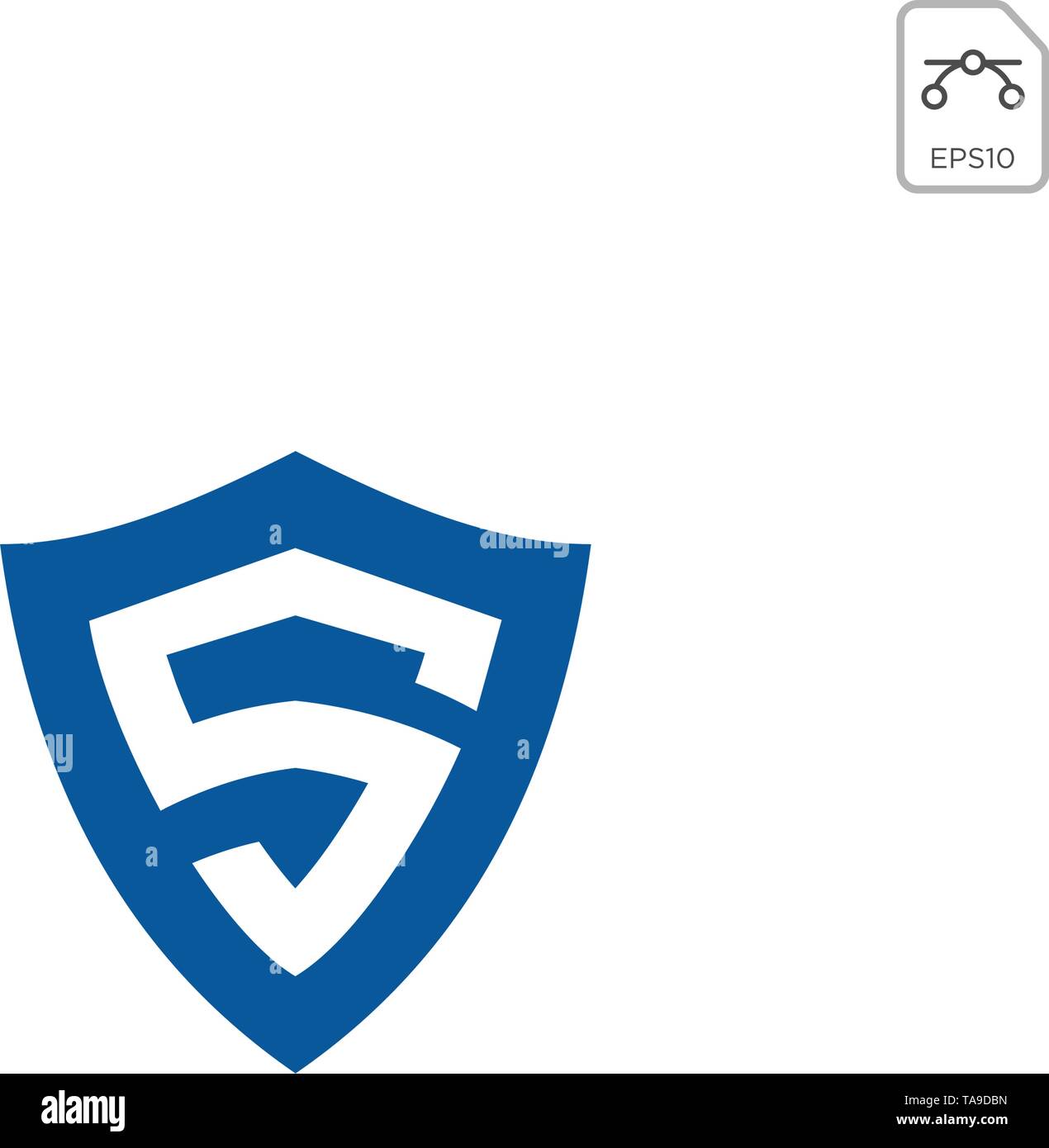 Shield Secure Safe with Initial S logo design inspiration - vector ...