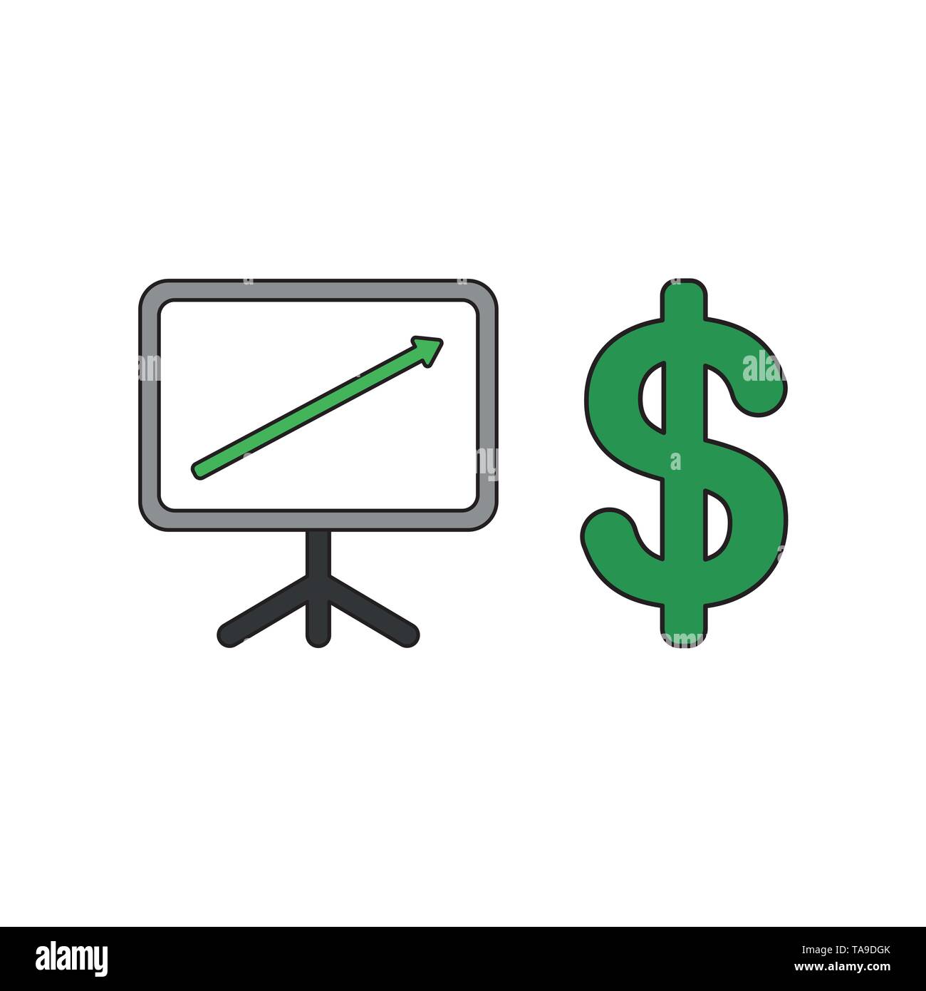 Us currency graph Stock Vector Images - Alamy