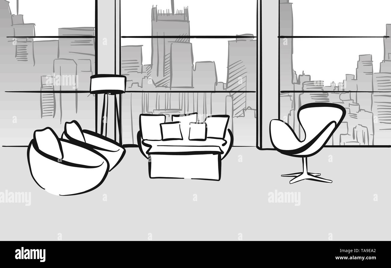 Hand drawn vector art for architecture and communication projects Stock ...