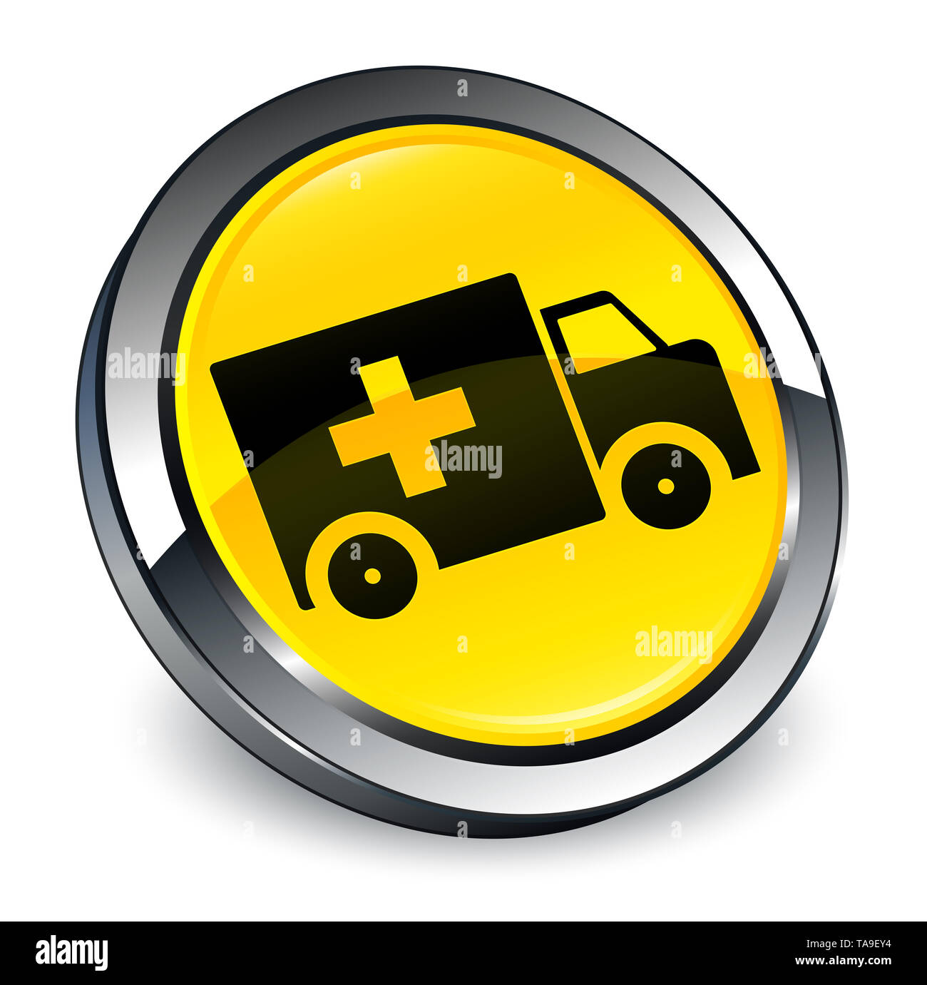 Yellow ambulance Cut Out Stock Images & Pictures - Alamy