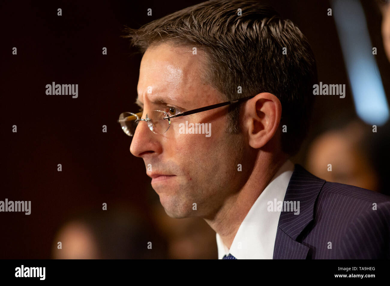Daniel Bress appears before the Senate Judiciary Committee for his ...