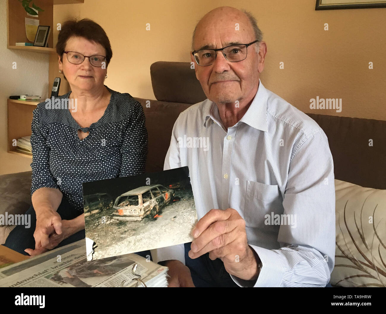 Teisendorf, Germany. 15th May, 2019. The married couple Ludwig and Eva ...