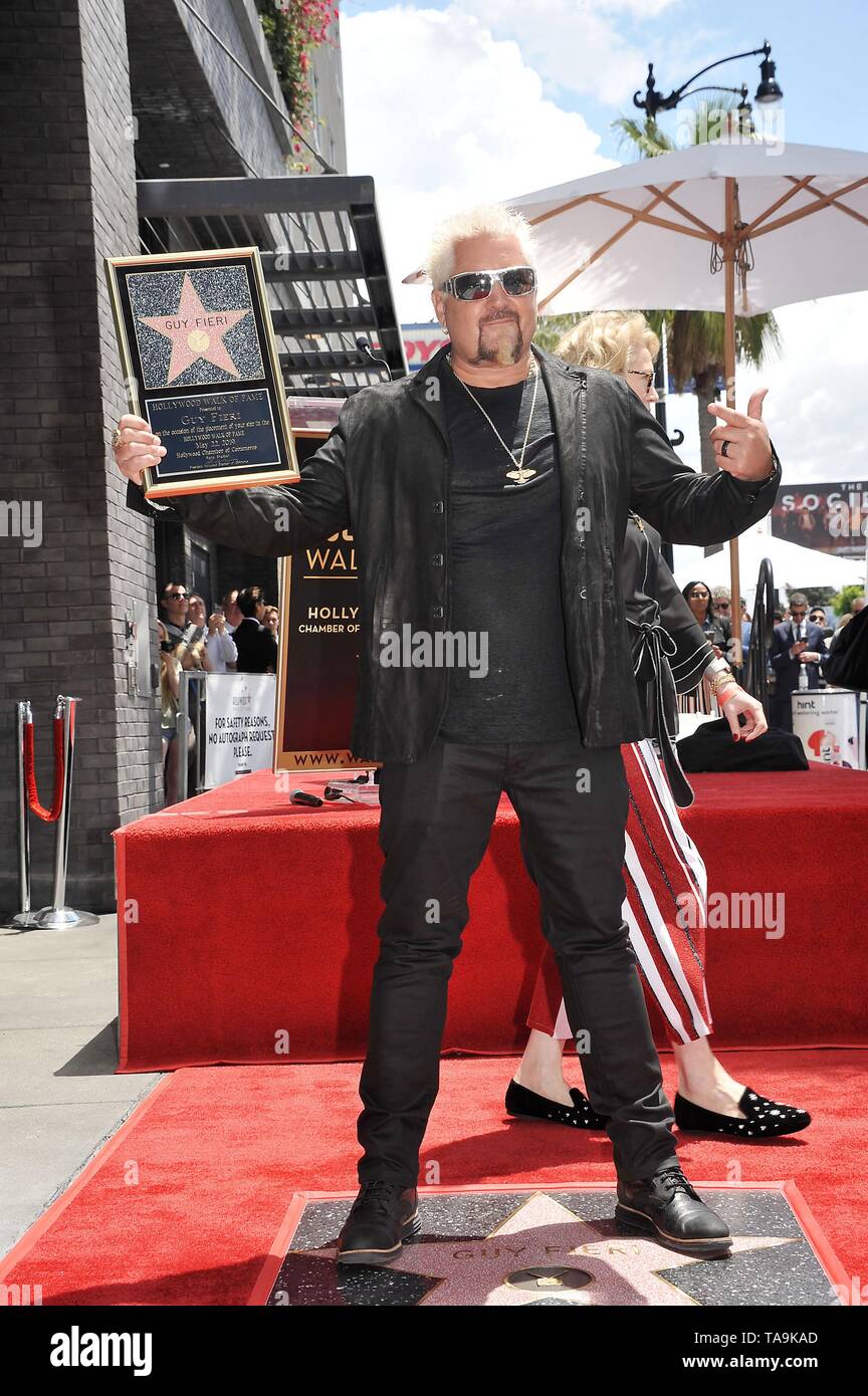 Los Angeles, CA, USA. 22nd May, 2019. Guy Fieri at the induction ...