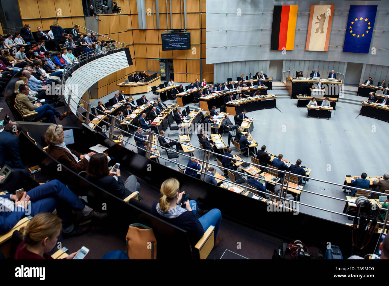 Berlin, Germany. 23rd May, 2019. During the 42nd plenary session of the ...