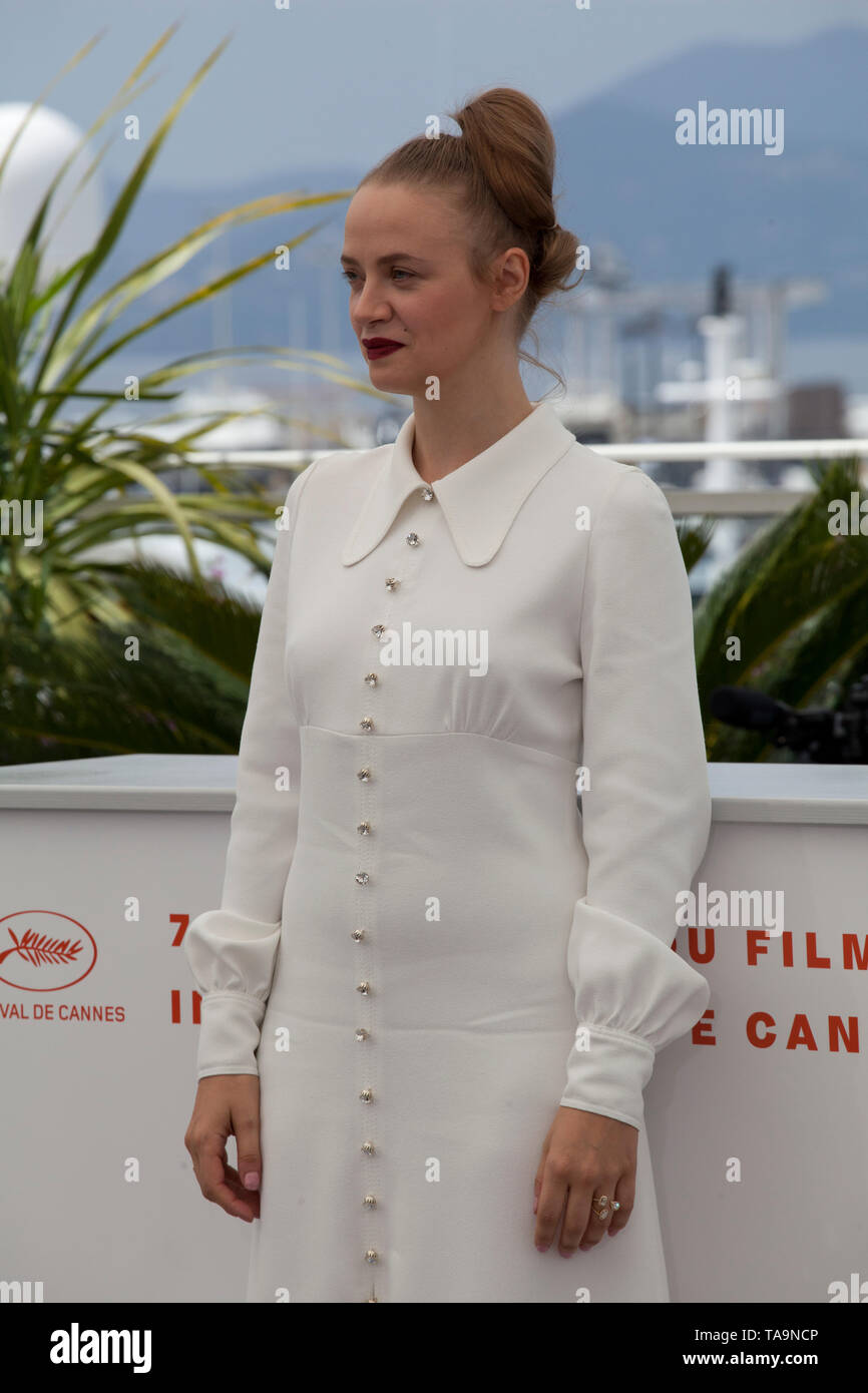 Cannes, France. 23rd May 2019. Actress Sara Forestier at Oh Mercy ...
