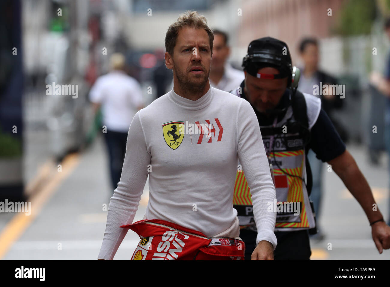 Monte Carlo, Monaco. 23th May, 2019. Sebastian Vettel of Scuderia ...