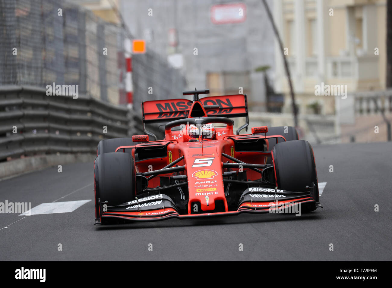 Monte Carlo, Monaco. 23th May, 2019. Sebastian Vettel of Scuderia ...