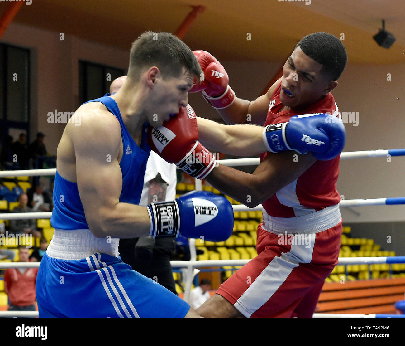 From right HERBERT SOUSA of Brazil and Czech MILOS BARTL in action during the fight in 50th ...