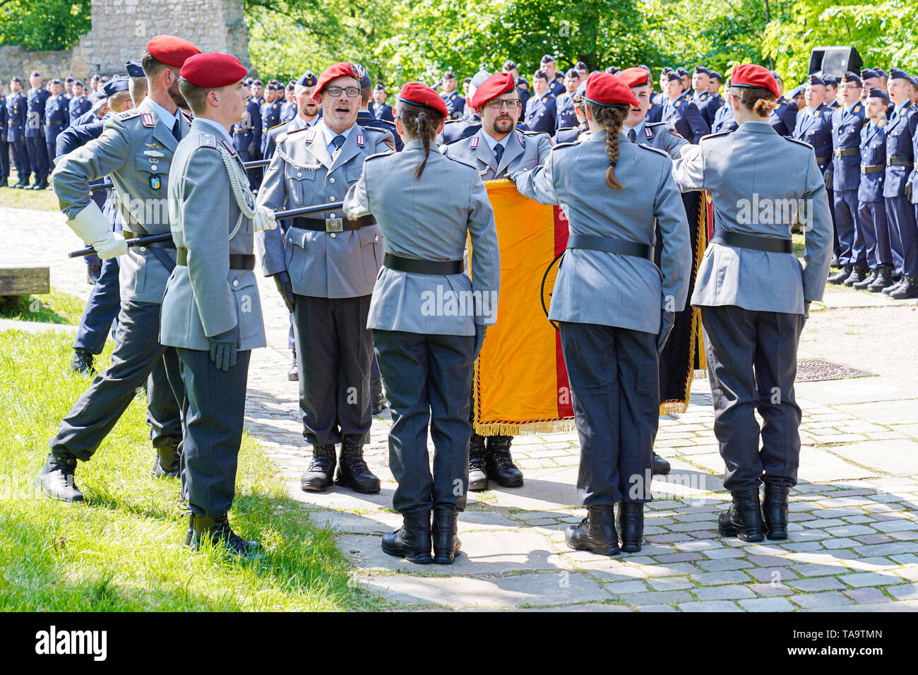 Neustadt, Germany. 23rd May, 2019. Recruits of the Air Force Training ...