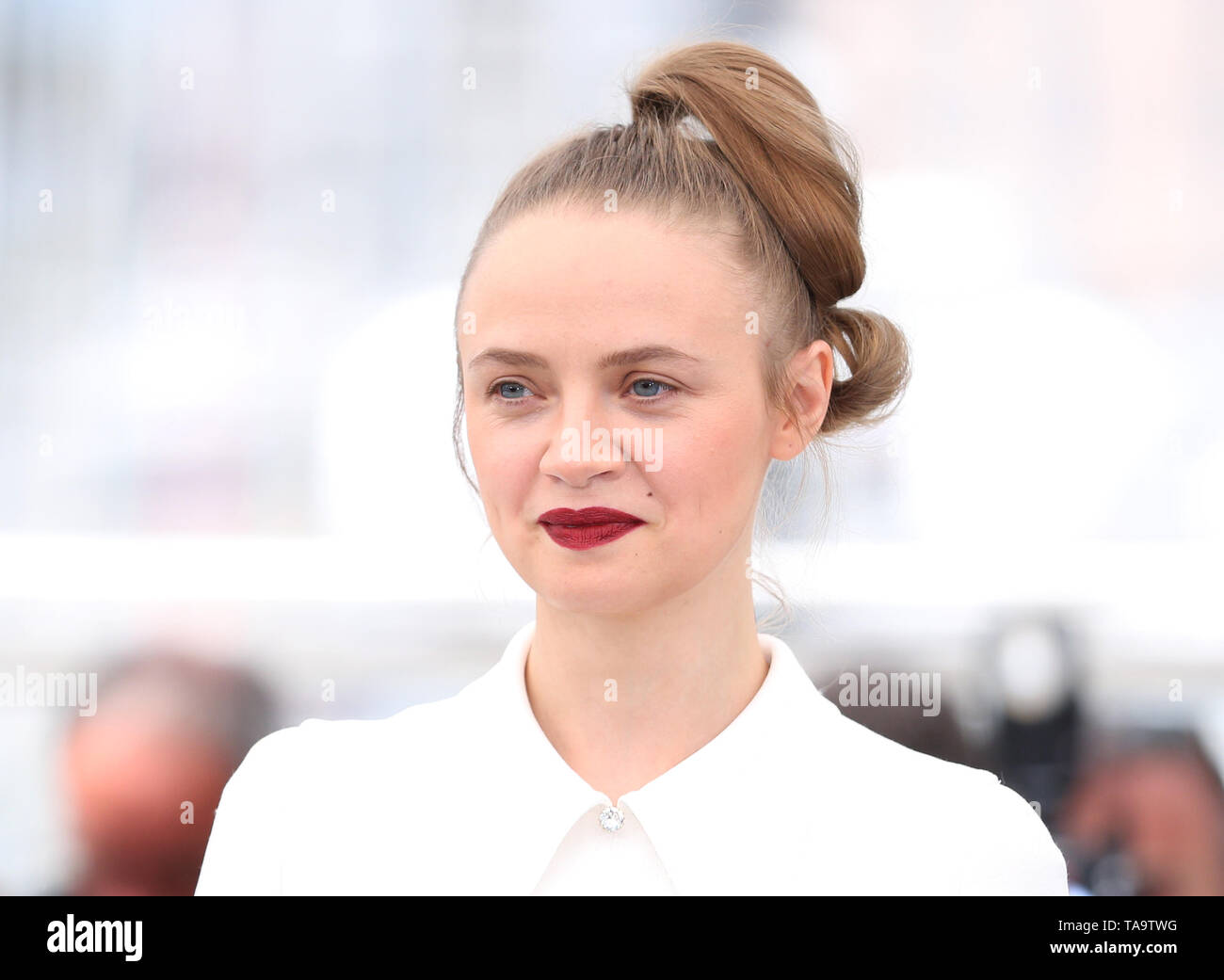 Cannes, France. 23rd May, 2019. Actress Sara Forestier poses during a ...
