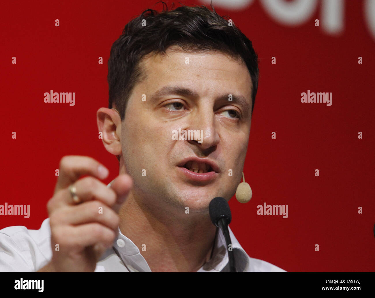 Kiev, Ukraine. 23rd May, 2019. Ukrainian President VOLODYMYR ZELENSKY ...